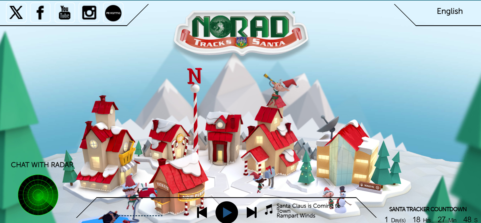 Children Can Keep Track of Santa Christmas Eve on Norad 92.1 WLHR
